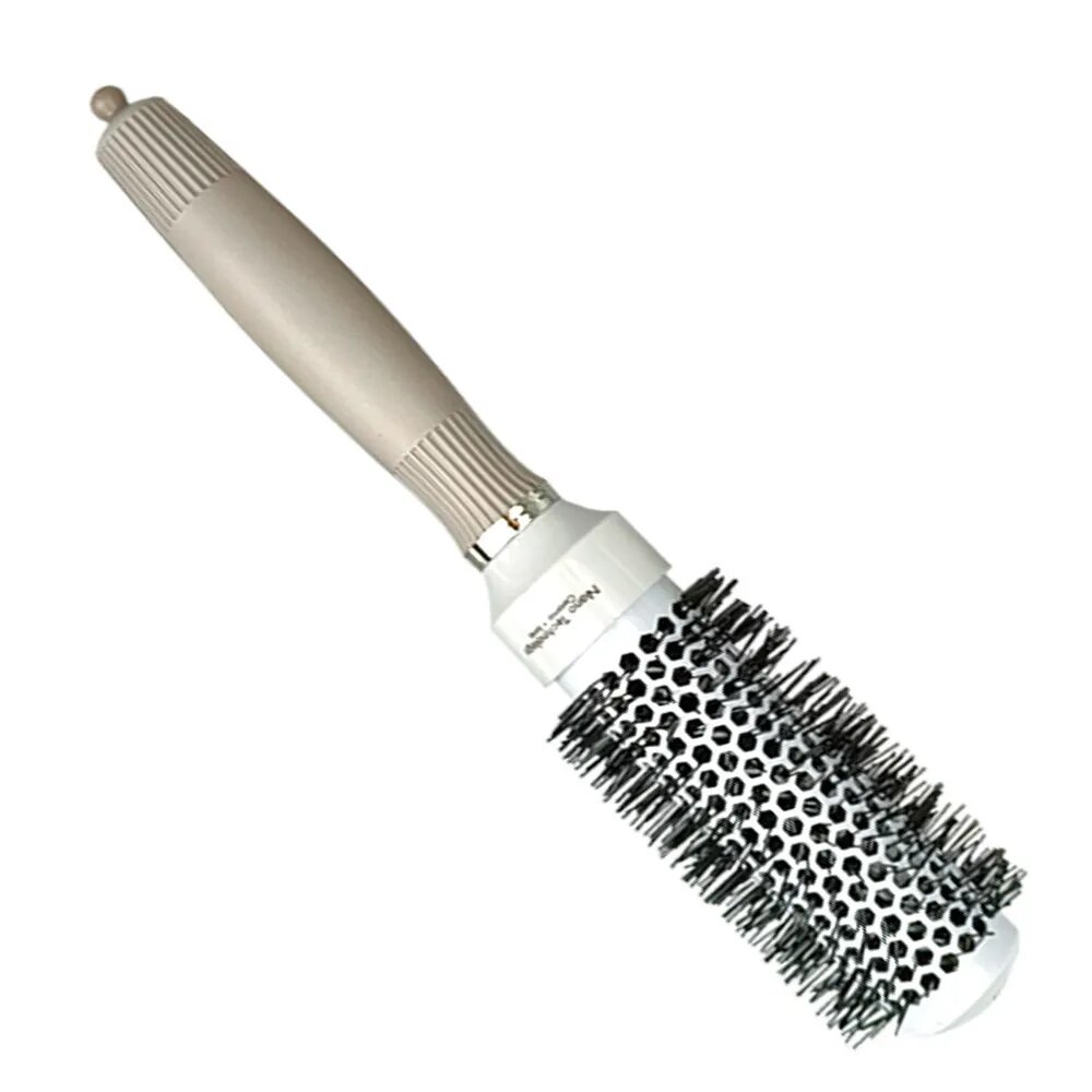 Круглая антистатическая щетка для волос с нейлоновыми щетинками керамическая ионная технология