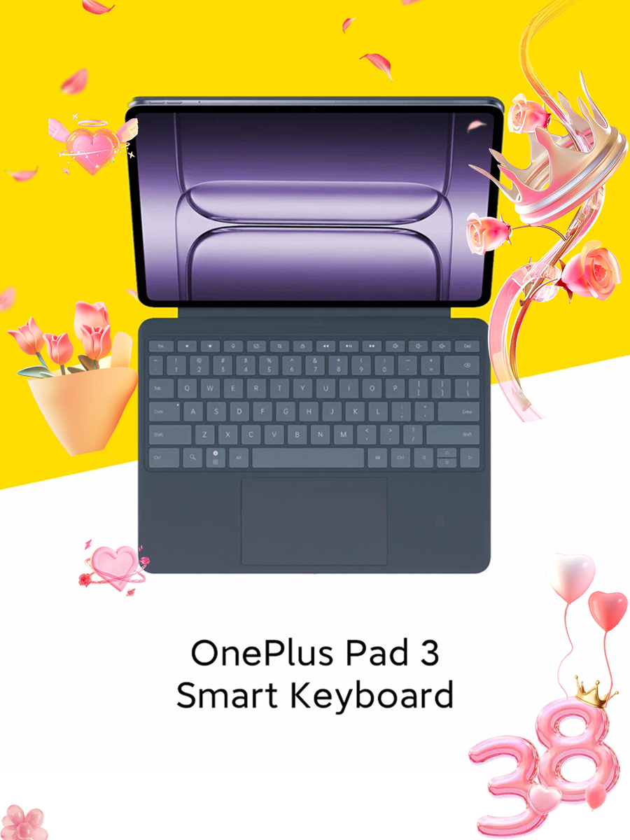 Клавиатура ONEPLUS, для планшета Pad 3, Smart Keyboard, синяя