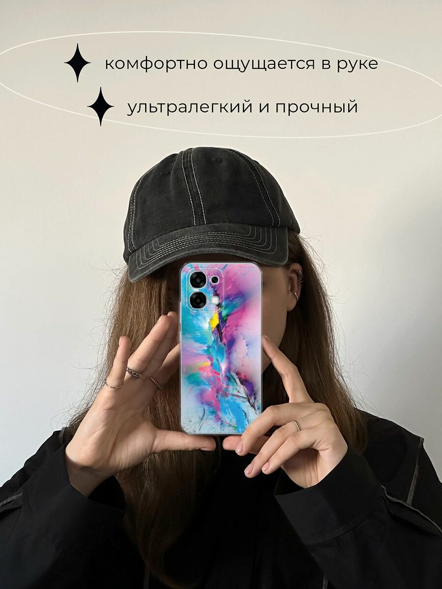 Силиконовый чехол на Oppo A6 Pro / Оппо A6 Про с принтом Абстракция 29 — фото 1