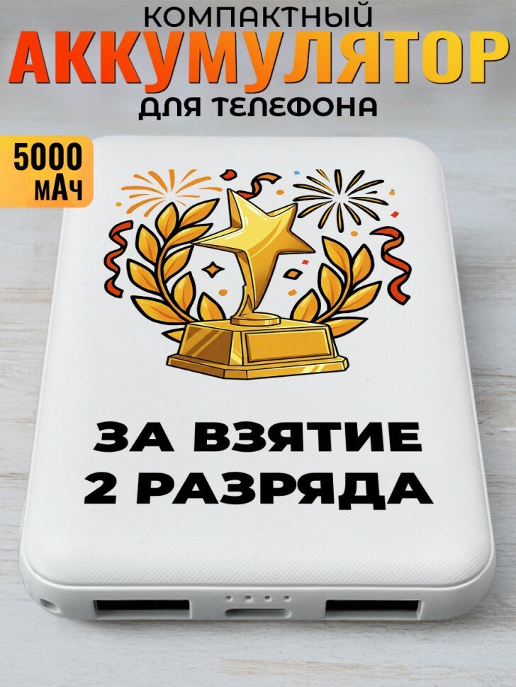 Повербанк "За взятие 2 разряда"