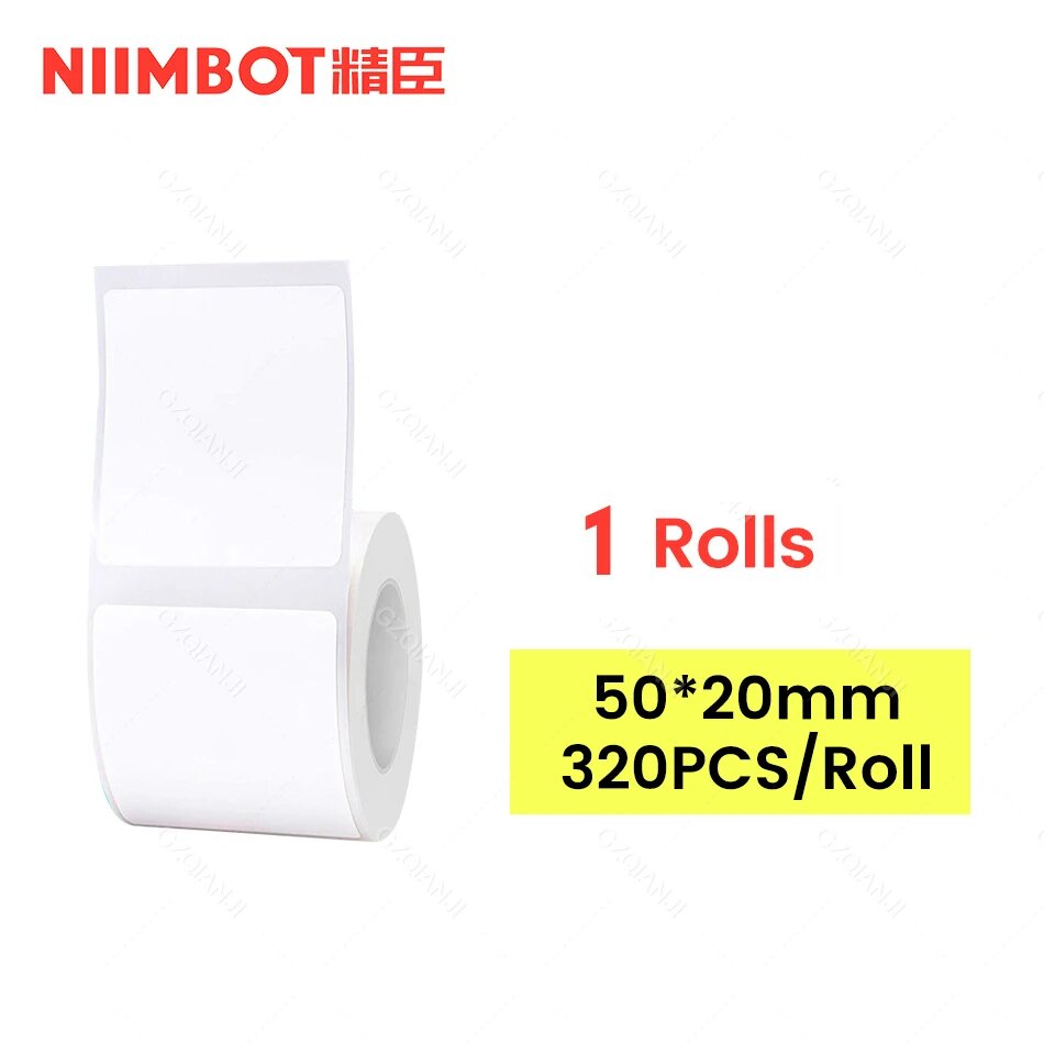 Термобумага для этикеток Niimbot B1/B21/B203/B3S 50X20mm