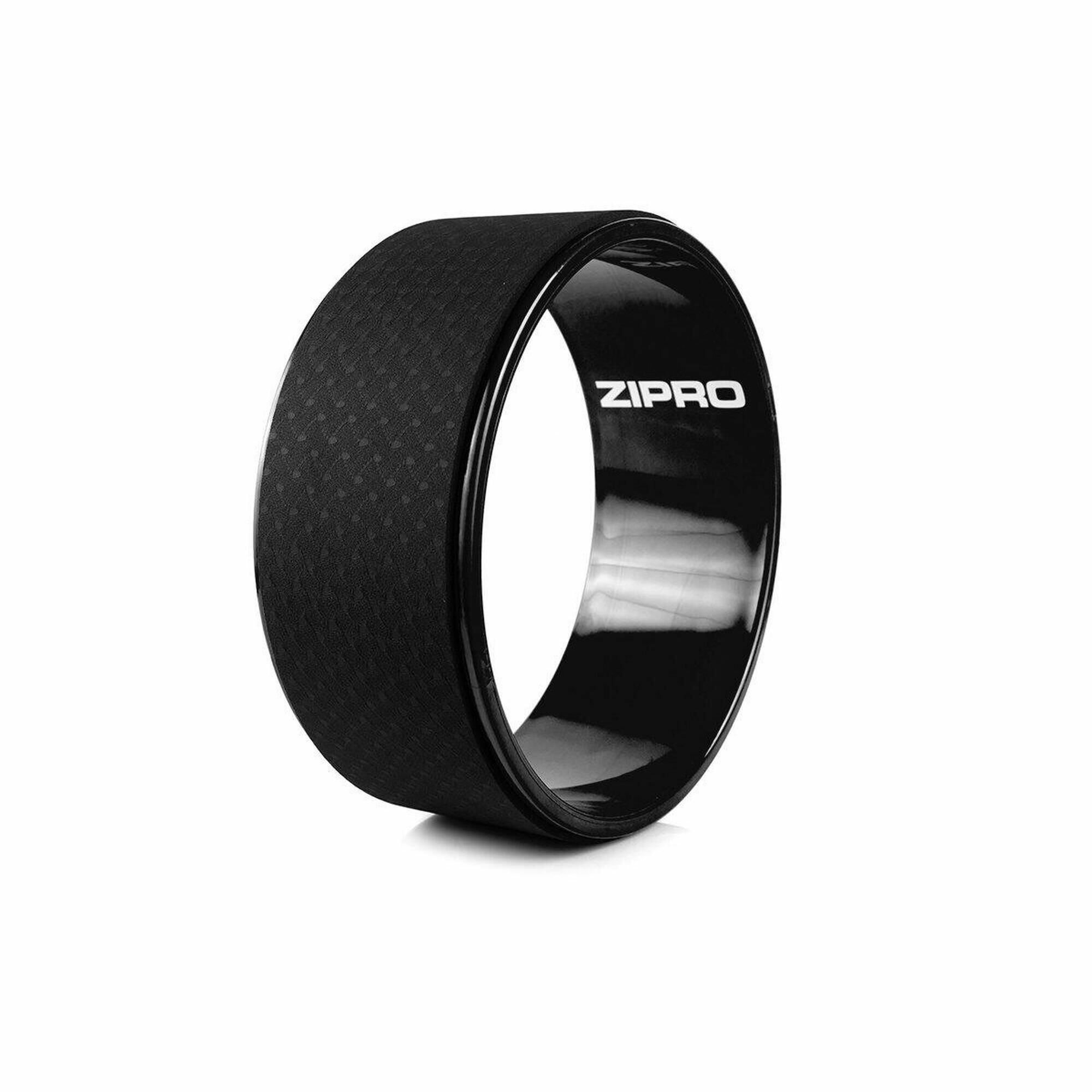 Спортивный инвентарь колесо для йоги Decathlon, "Zipro", цвет: черный, 1 шт