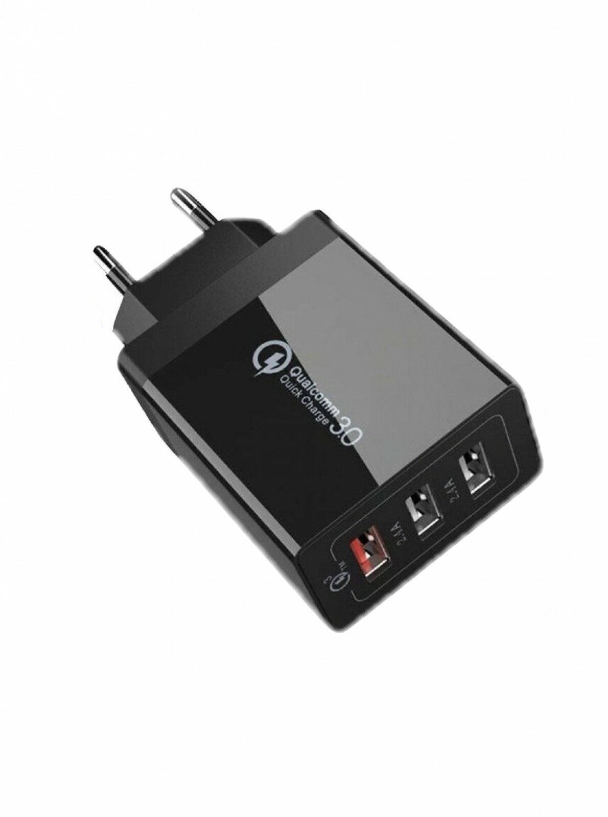 Зарядное устройство MyPads 3USB быстрое для мобильных телефонов и планшетов черное