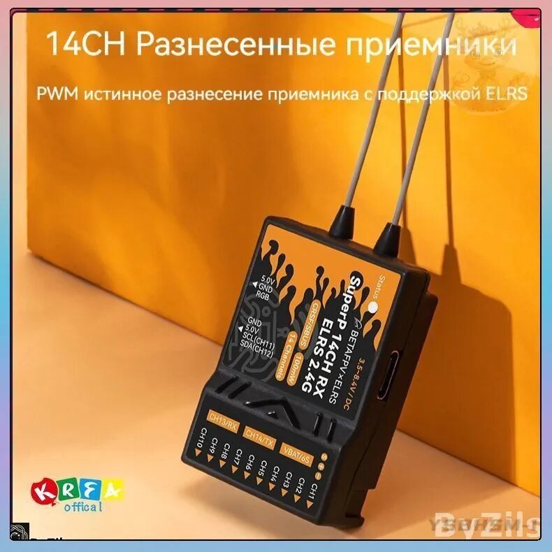 SuperP 14CH RX ELRS 2.4G приемник для р/у моделей 14 каналов