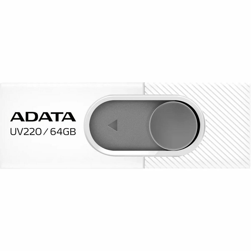 AData Носитель информации A - DATA Flash Drive 64GB UV220 USB2.0, белый и серый auv220 - 64g - rwhgy