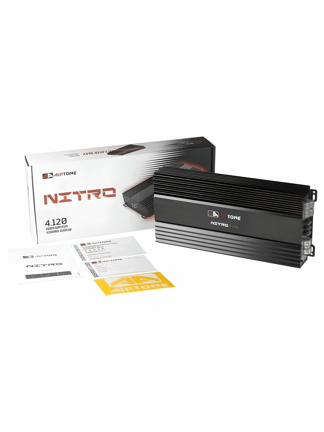 Усилитель 4-канальный AIRTONE NITRO 4.120, автомобильный, класс AB