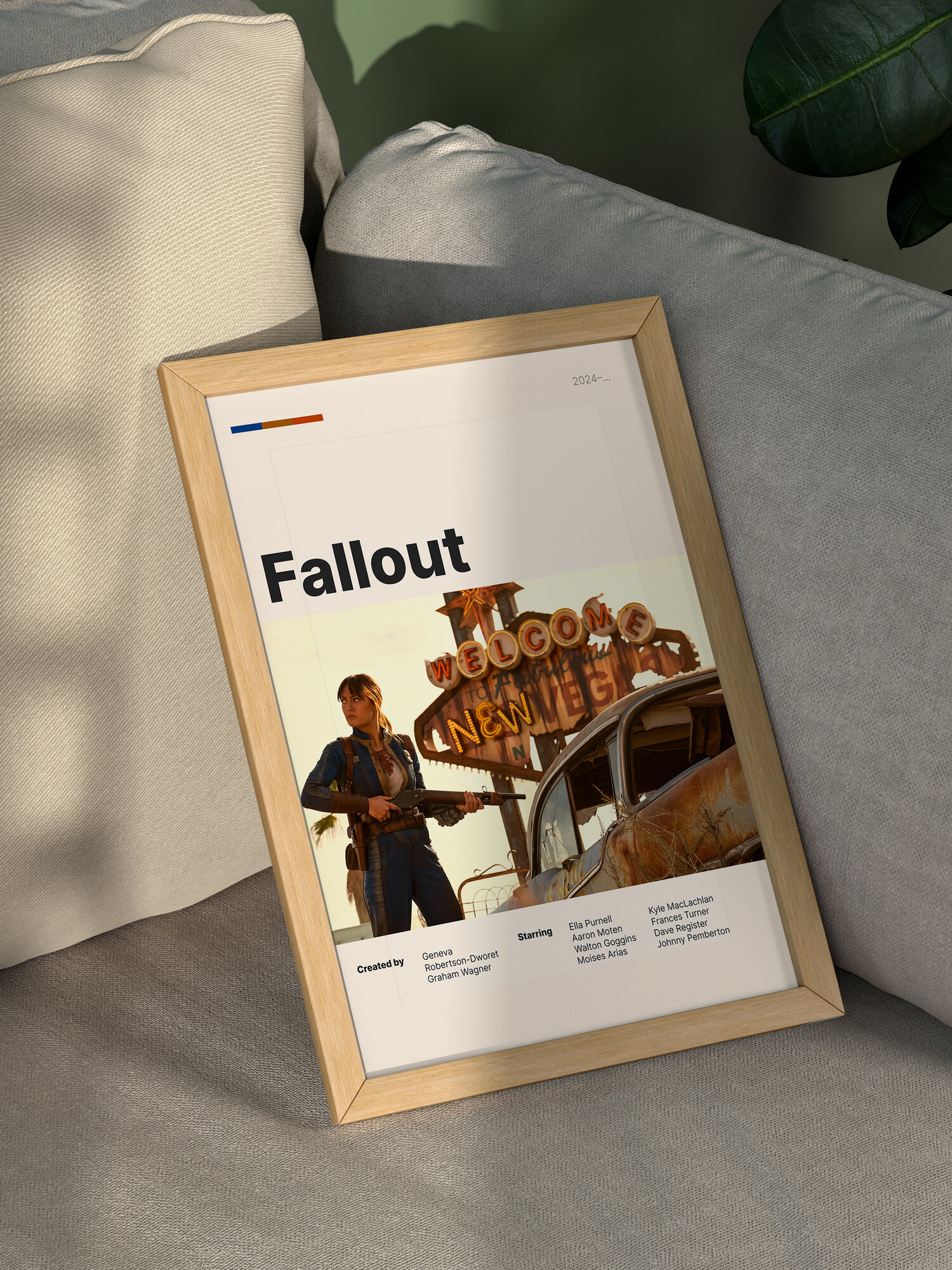 Постер с сериалом "Фоллаут (Fallout)" А3 подарок на день рождения