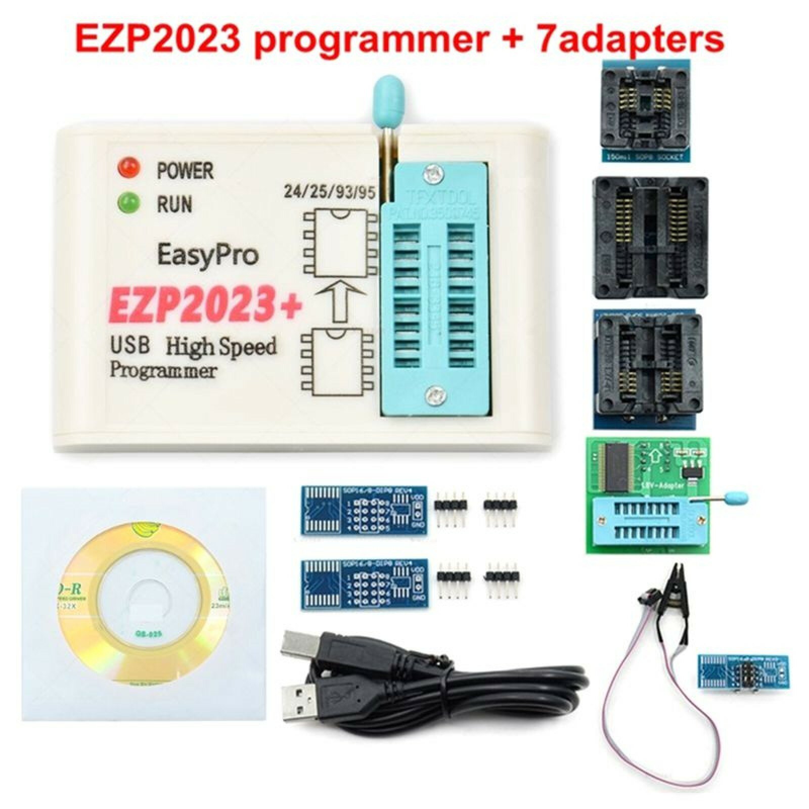 Программатор SPI FLASH EZP2023+ MyPads с USB 2.0 и автоматическим определением чипа