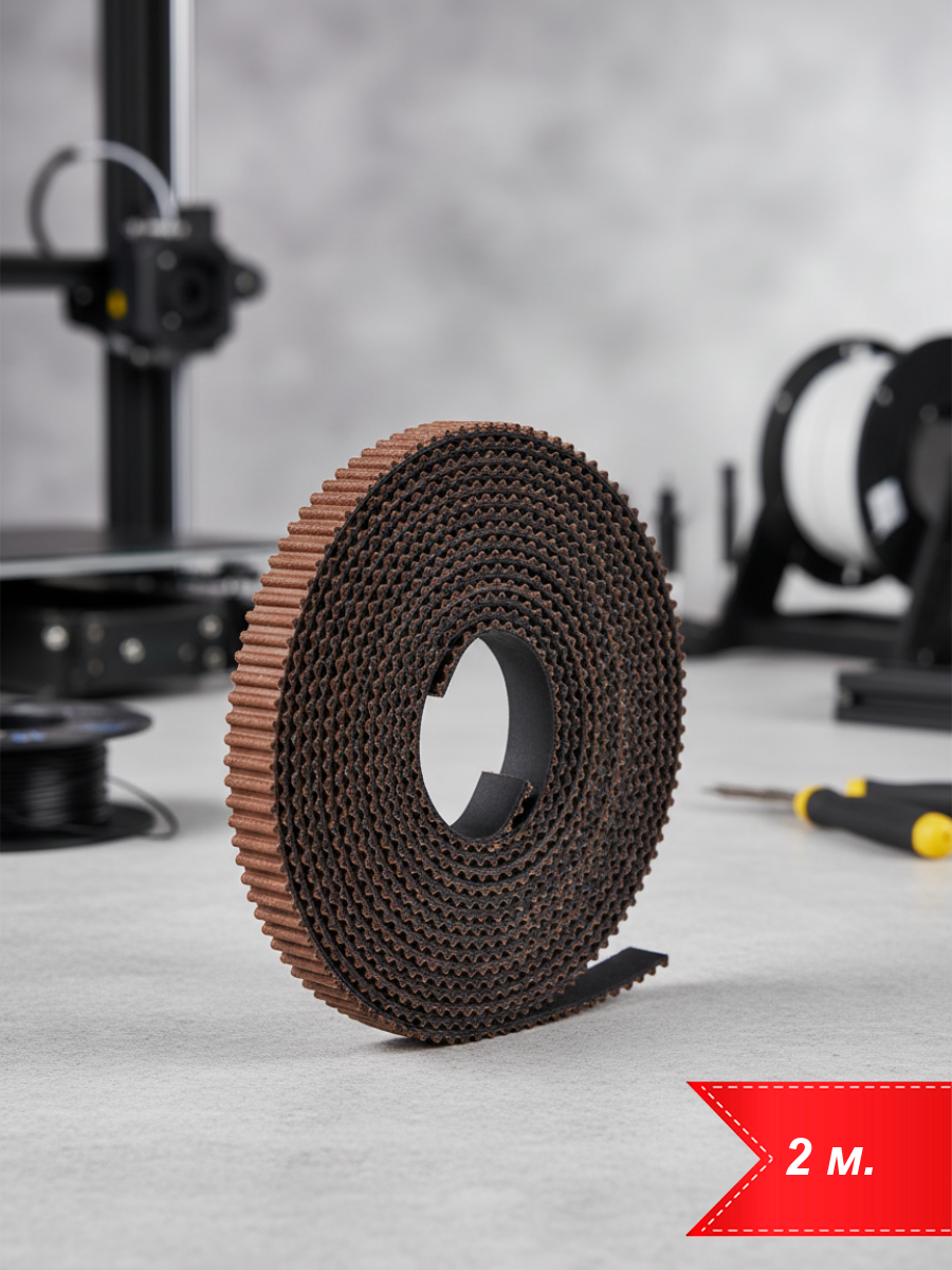 Зубчатый ремень GT2 6 мм износостойкий Powge (2 м.)