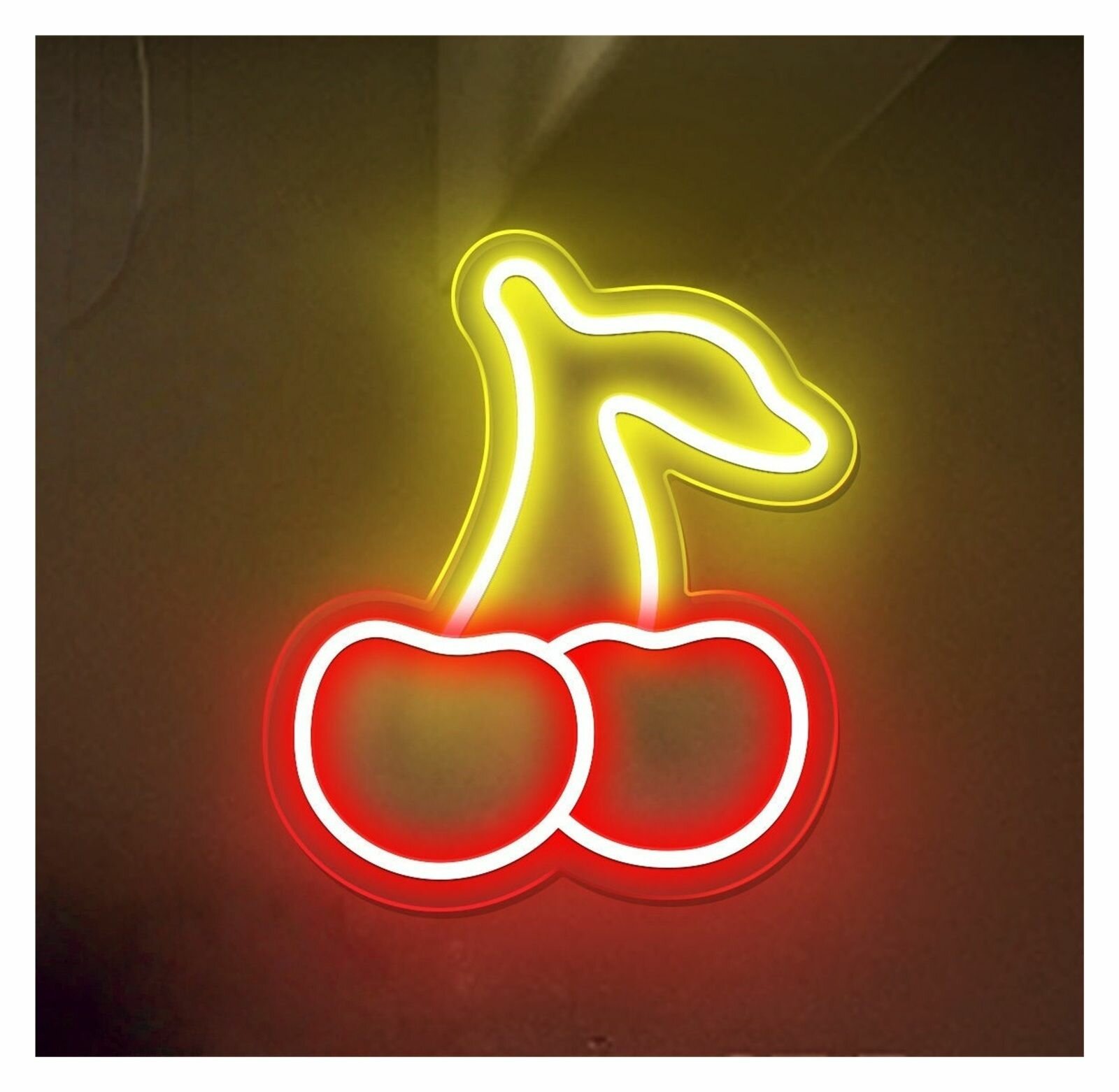 Неоновая Вывеска Вишневого Цвета Домашний Декор, 40см