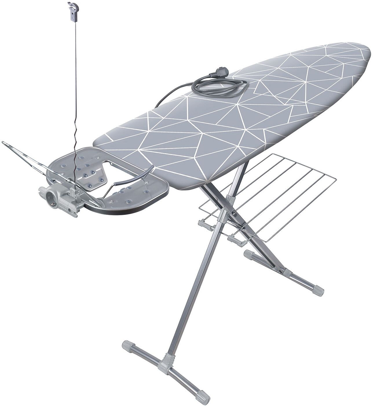 Гладильная доска напольная НБТ/4 с линиями на сером