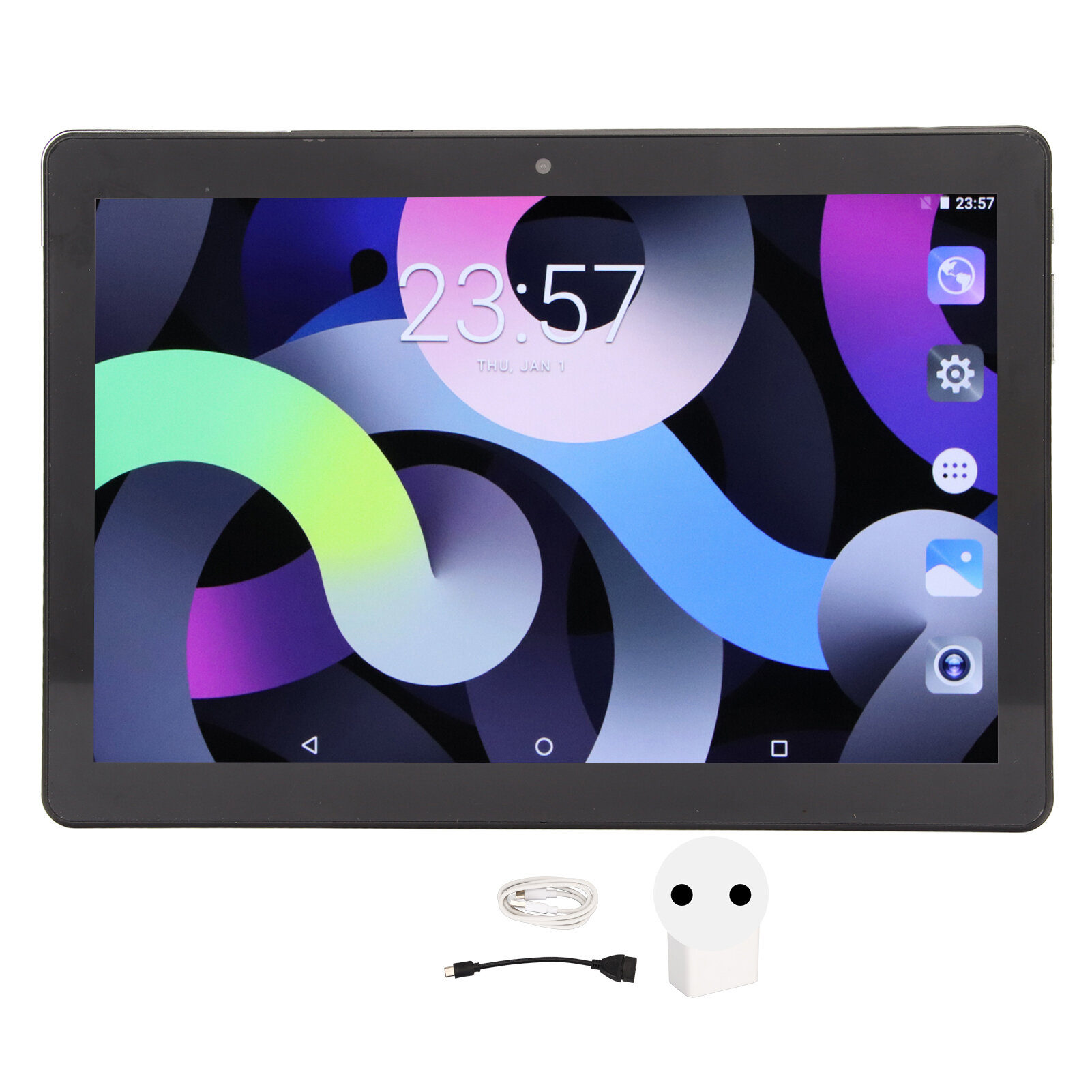 10,1дюймовый планшет Android 12.0: 5G, WiFi, 4 ГБ+64 ГБ, камера 8+13 Мп, 8ядерный CPU, звонки, 10024