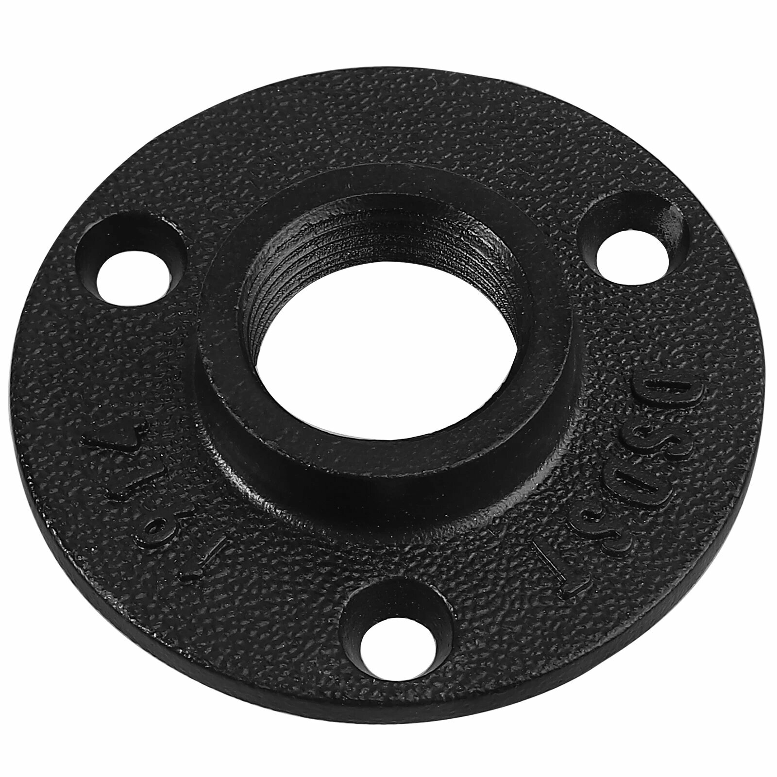 10 шт, напольные фланцы из алюминиевого сплава с резьбой, black, DN15