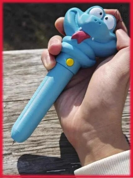 Говорящая ручка для детей в виде забавного персонажа, 1 шт. Голубая