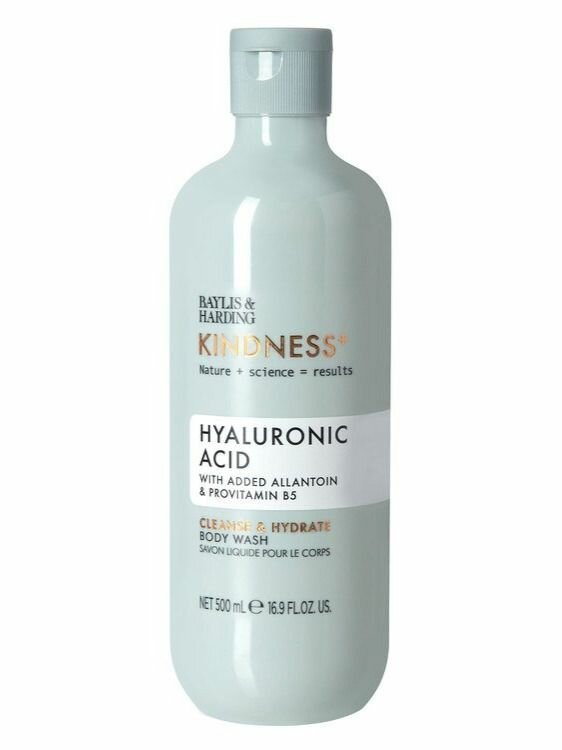 Baylis & Harding, Kindness+ Hyaluronic Acid Moisture & Hydrate, Гель для душа, 500 мл