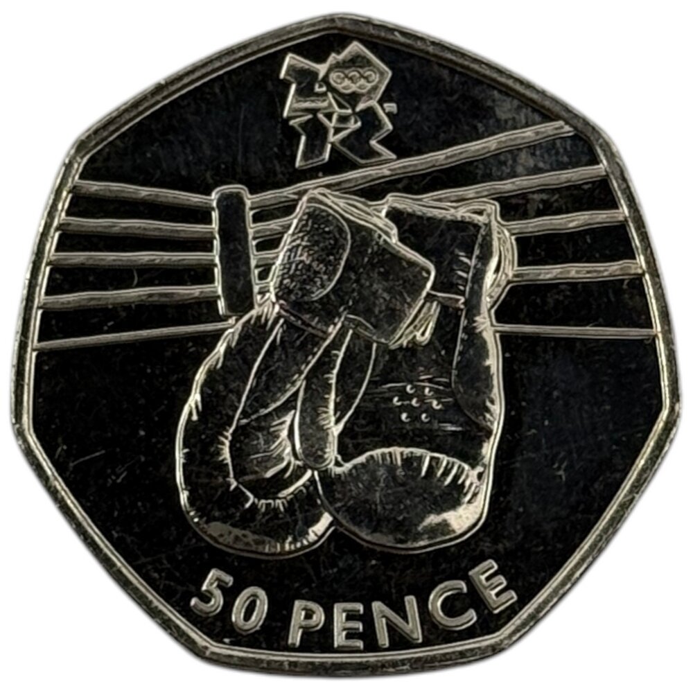 Великобритания 50 пенсов 2011 г. (XXX летние Олимпийские игры 2012, Лондон - Бокс) (CN)
