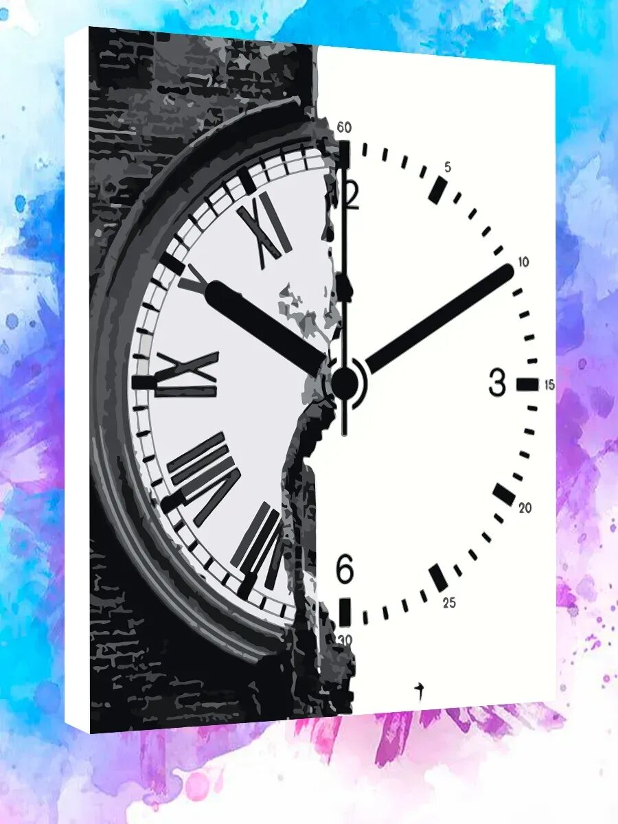 Картина по номерам Часы Арт