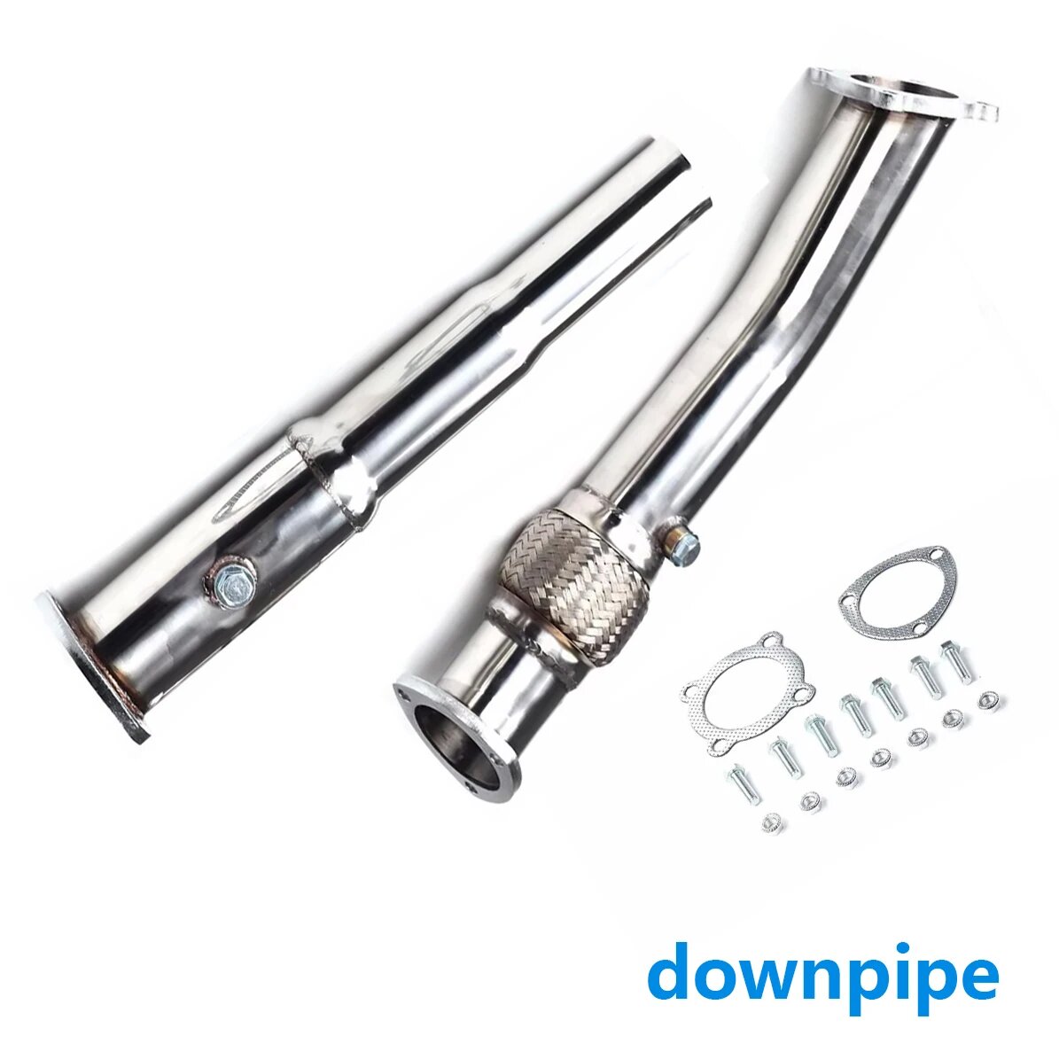 Выхлопные коллекторы TURBO DOWNPIPE, серебристые для 00-06 audi TT 99-05 VW GOLF JETTA BEETLE 1,8T, выхлопные системы двигателя