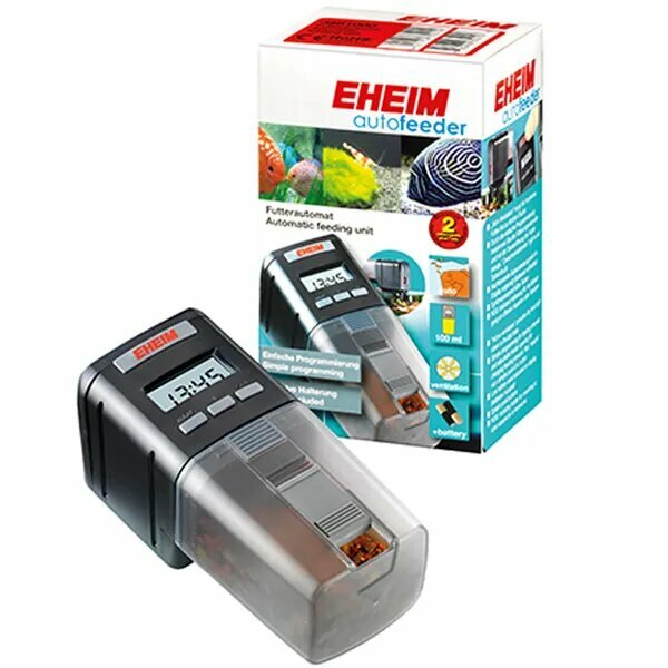 EHEIM 3581 Автоматическая кормушка для аквариумных рыб на батарейках, 100 мл, Германия