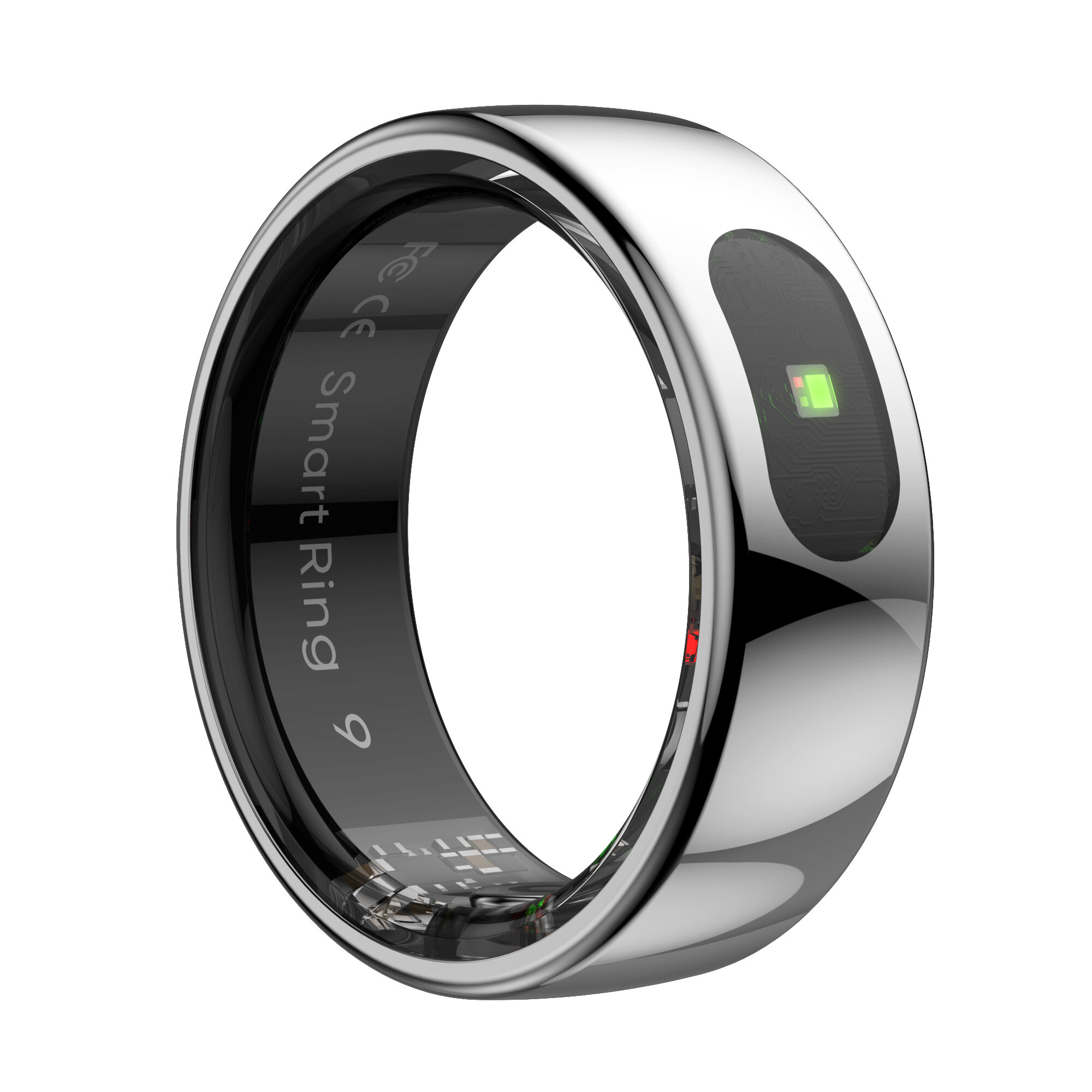 R08 Умные кольца Bluetooth, магнитная всасывающая зарядка, отслеживание сна, NO.11 20.8mm, серебристый