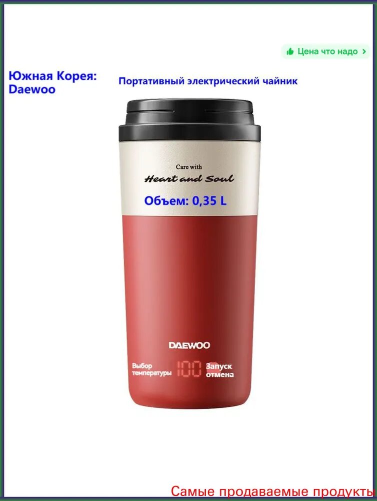 Электрический чайник db3667dc-5db9-405d-bc36-b810707aaf13, красный