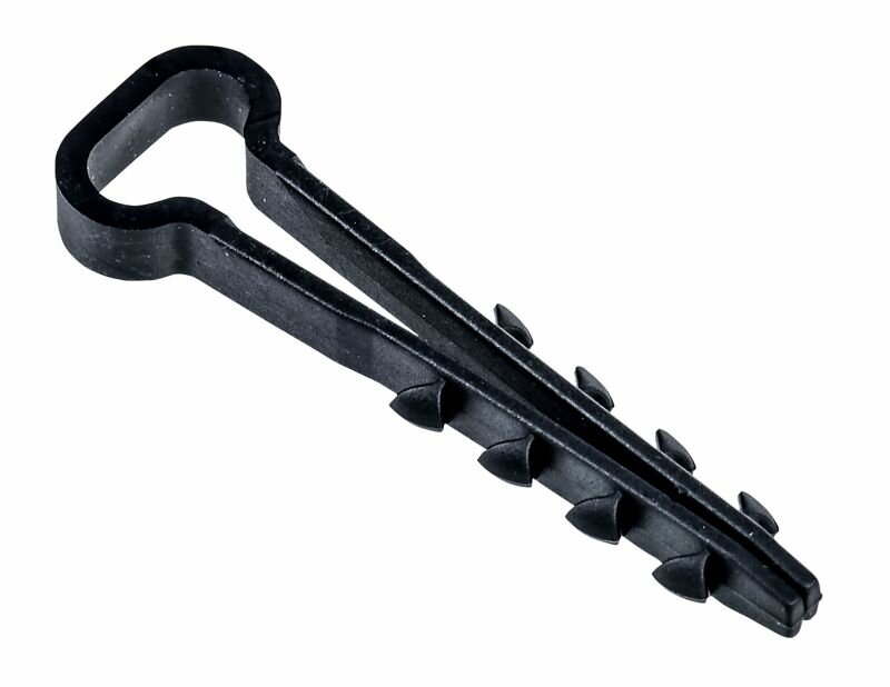 Дюбель-хомут 5х10мм для плоского кабеля нейлон черн. (уп.100шт) IEK UDH14-05-10-100-K02