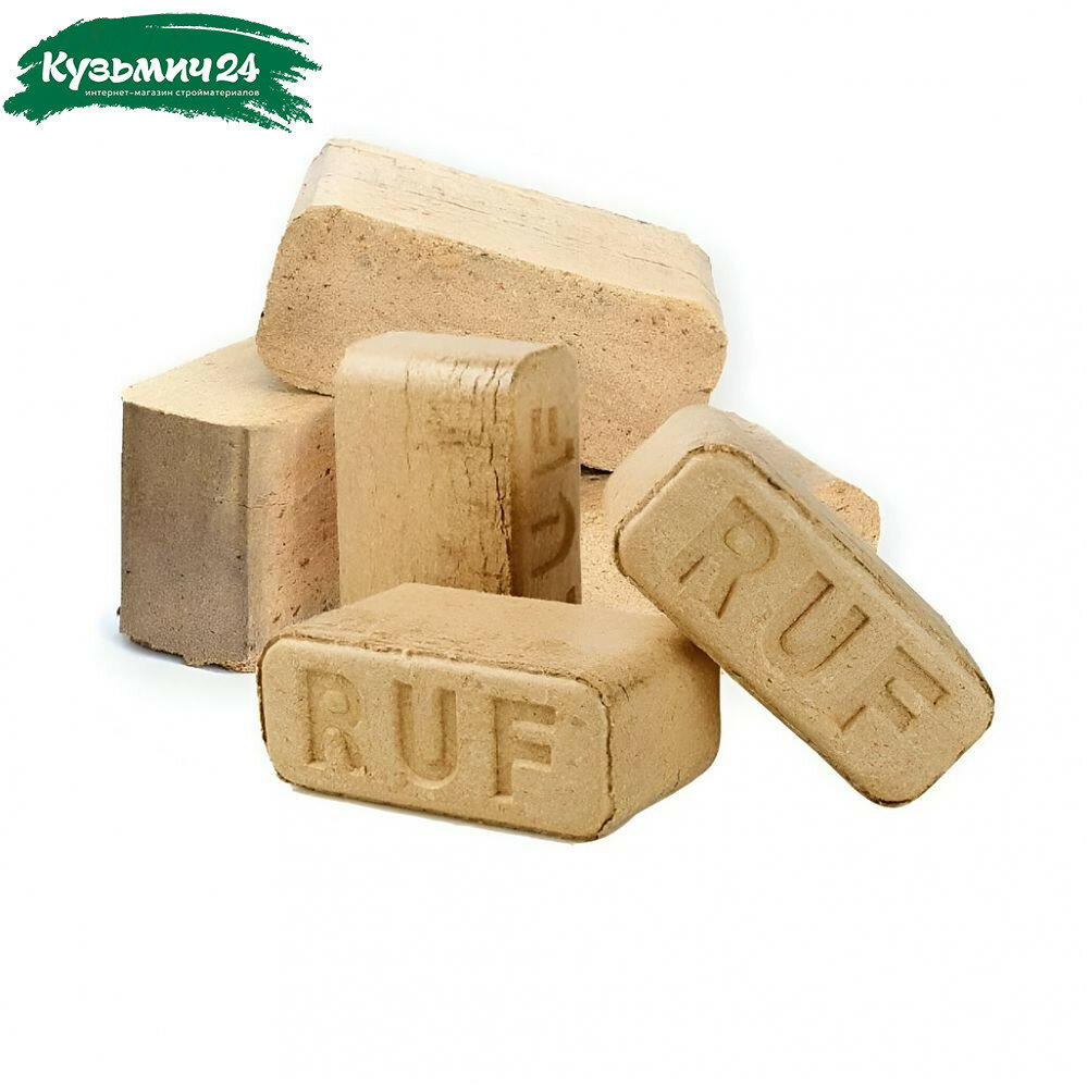 Брикеты топливные RUF Хвойные, для печей и каминов, в упаковке 12 штук