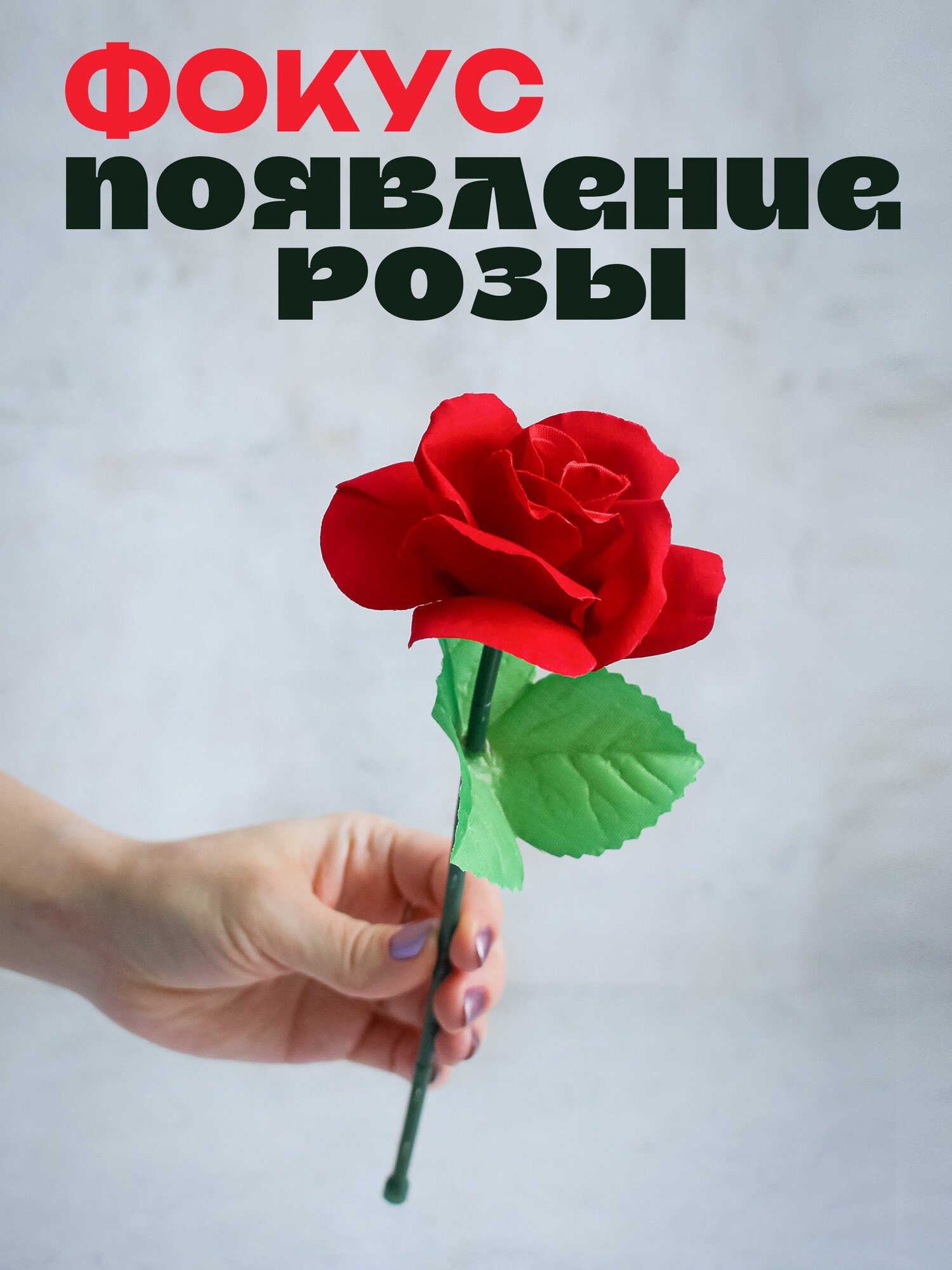 Фокус для детей "Появление розы"