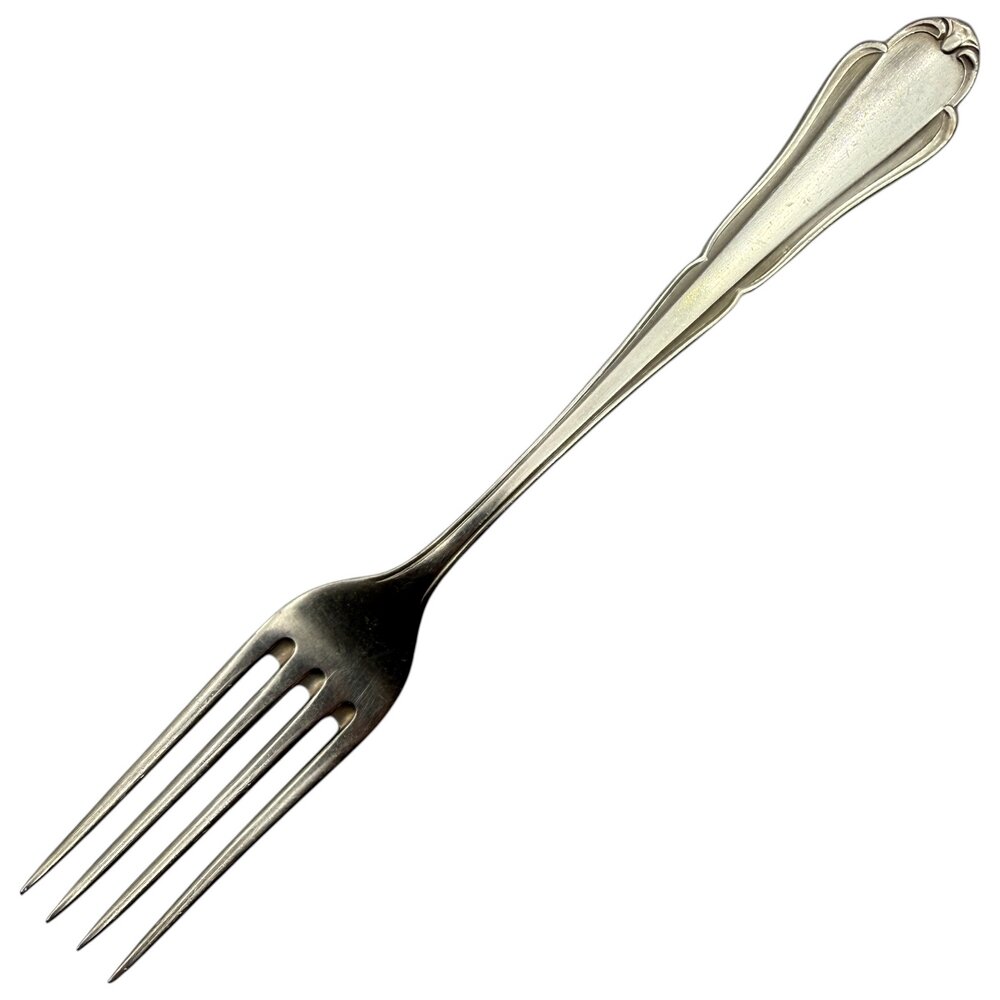 Вилка десертная "Очарование", 19 см, 1930-1950 гг, серебрение 90, Martin Mayer, Германия