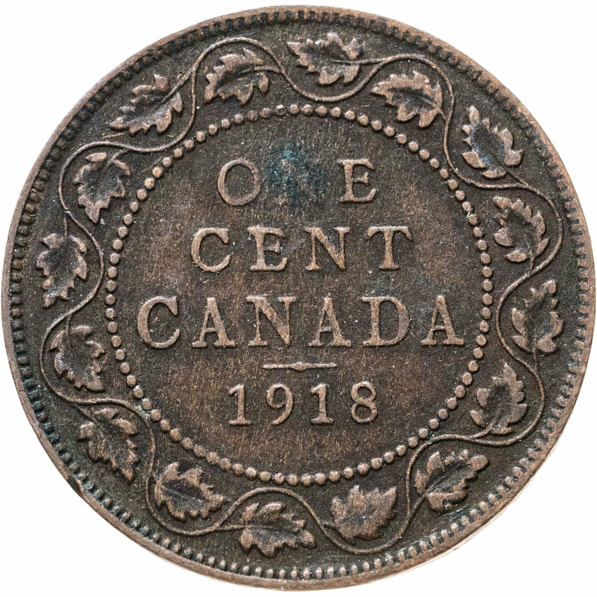 Канада 1 цент (cent) 1918 — фото 1