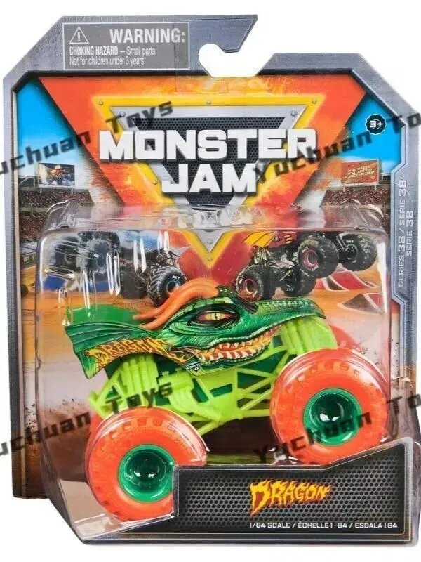 Машинка Spin Master Monster Jam Монстр Трак Мультяшный Aвтомобиль Dragon