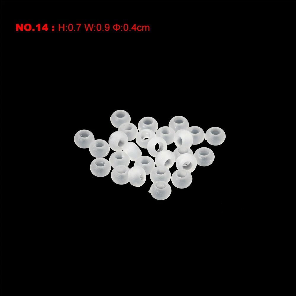 Силиконовые фиксаторы для шнурков, No.14, прозрачные, 10 шт