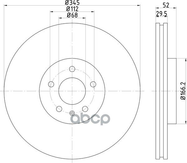 Диск тормозной передний Mintex арт. MDC2002