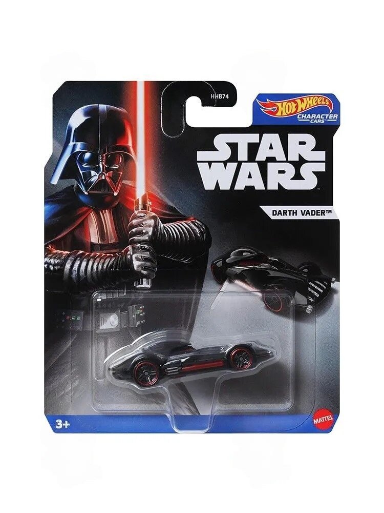 Машинка Mattel Hot Wheels Character Cars Star Wars Darth Vader HXC94