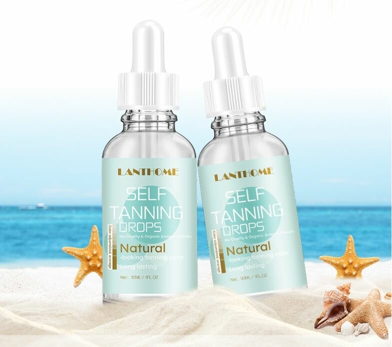 Автозагар для лица и тела c алое-вера LANCOME, флюид бронзатор 30 мл капли концентрат