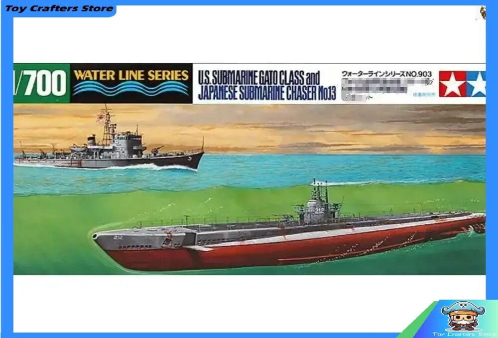 TAMIYA 31903 1/700 US SUBMARINE GATO CLASS & Японская подводная лодка №13 сборная модель корабля