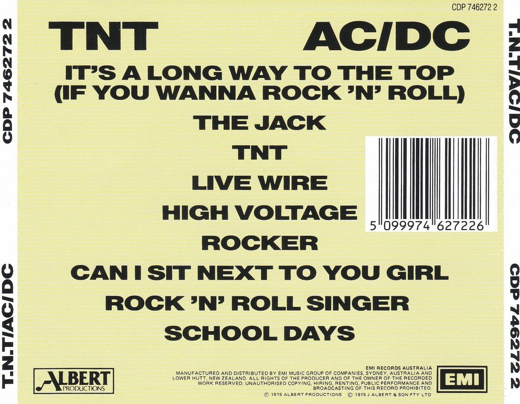 AC/DC - T.N.T, 1975, 8-page, CD-Аудио — фото 1
