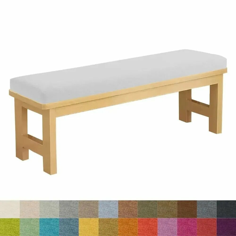 Подушка на стул SKU00061 40x100 см (Цвет товара: бежевый, бежевый; Высота: 3 см)