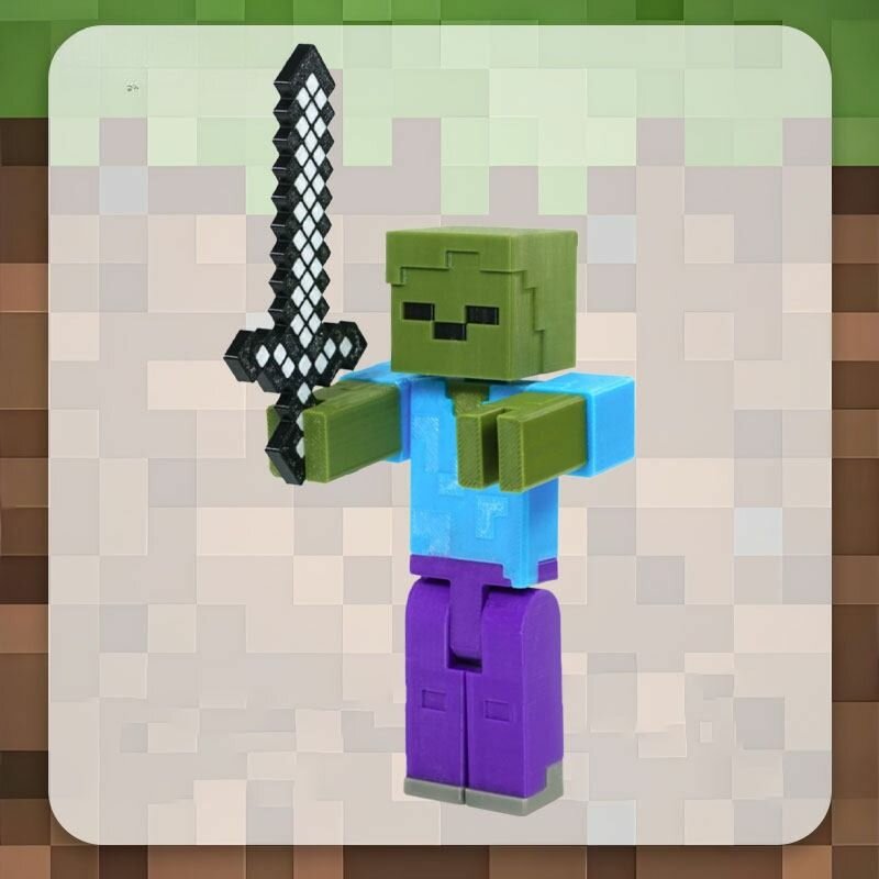 3D Фигурка подвижная Майнкрафт Дрим Minecraft Dream, игровая атрибутика, игрушка подарок для геймера