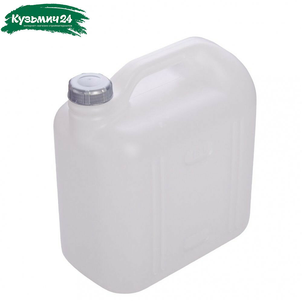 Канистра 15 литров Martika Просперо С932БЕЛ, для воды, пищевая, пластиковая, с ручкой и винтовой крышкой, белая