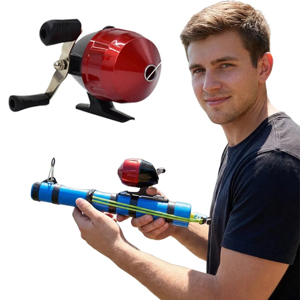 Рыболовная катапульта для окуня, форели и сома точный запуск приманки