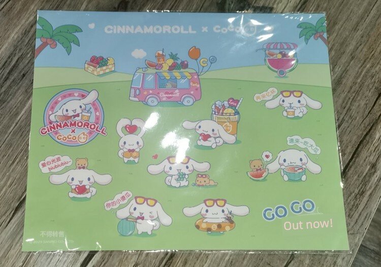 Набор наклеек Sanrio аксессуар для коллекции фигурок новая подлинная импортная