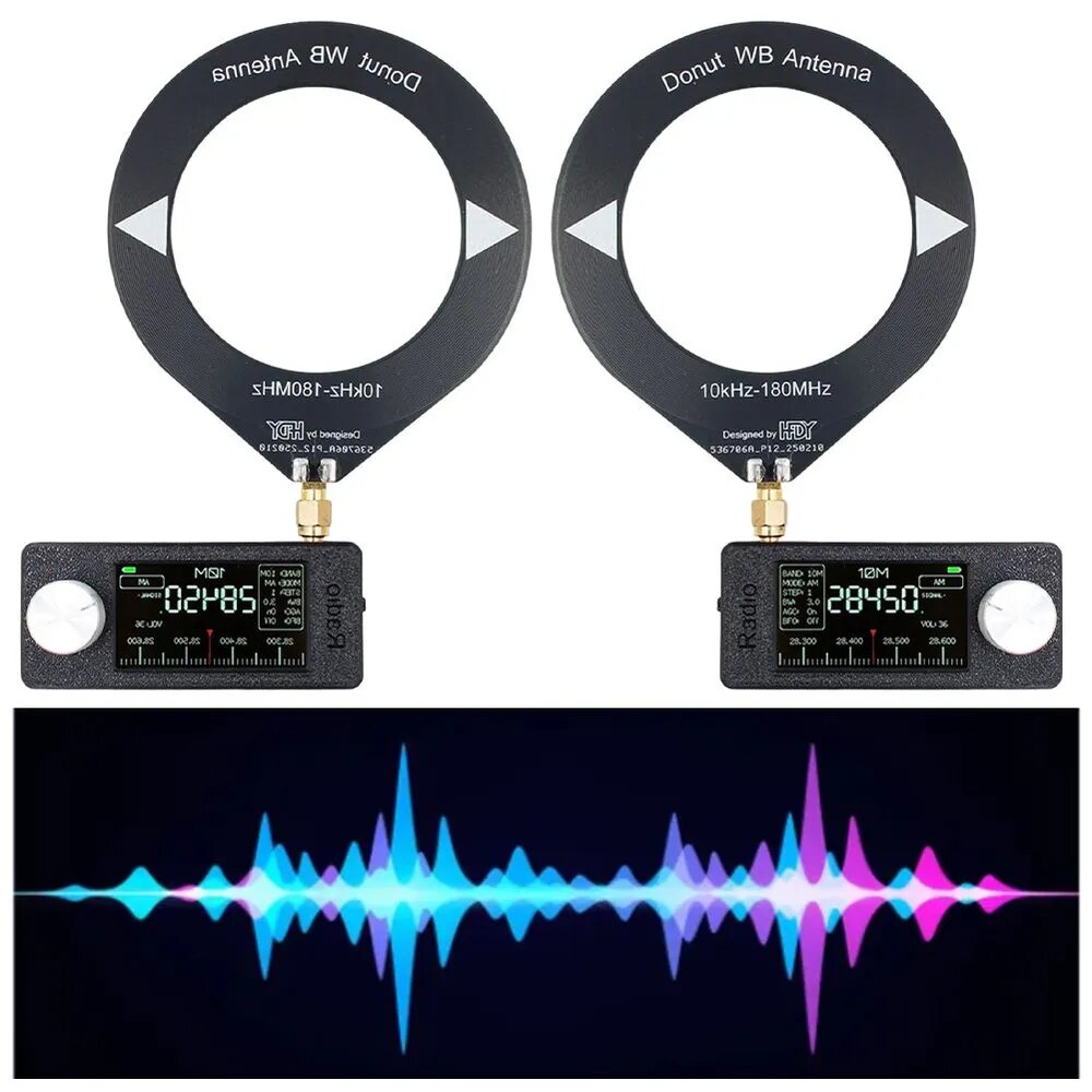 Портативный радиоприёмник SI4732 с ЖК-дисплеем 1,9 дюйма, поддержка AM/FM/КВ/СВ и режимов LSB/USB