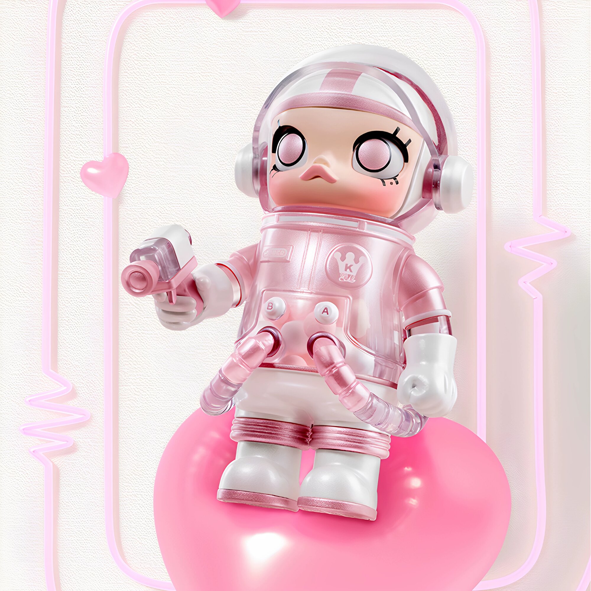Джой Белый специальный цвет POPMART MEGA SPACE MOLLY 100% юбилейная серия слепая коробка коллекционная