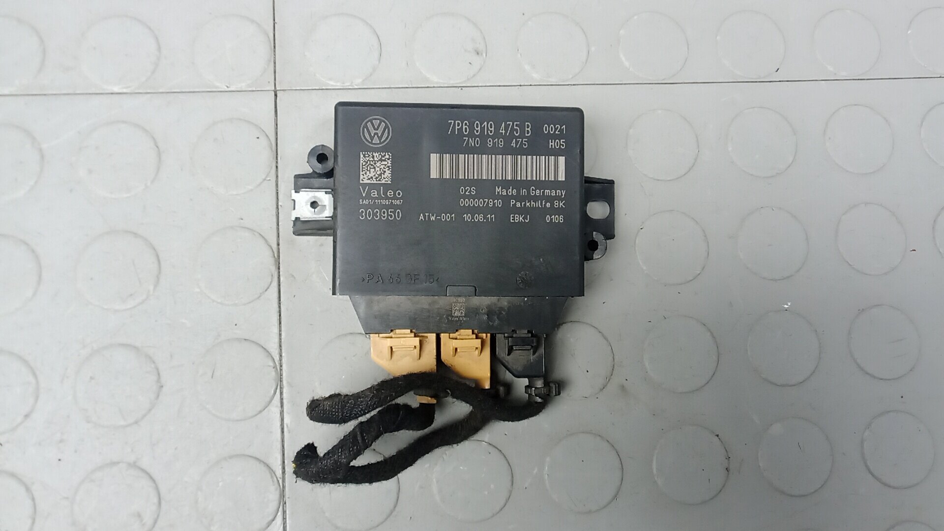Блок PDC (парктроников) VOLKSWAGEN TOUAREG 2, Номер 7p6919475b