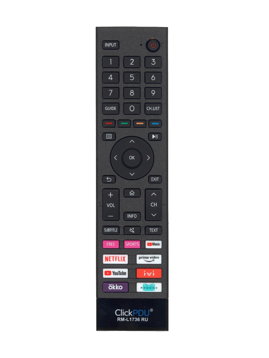 Пульт универсальный RM-L1736 RU для тв Hisense