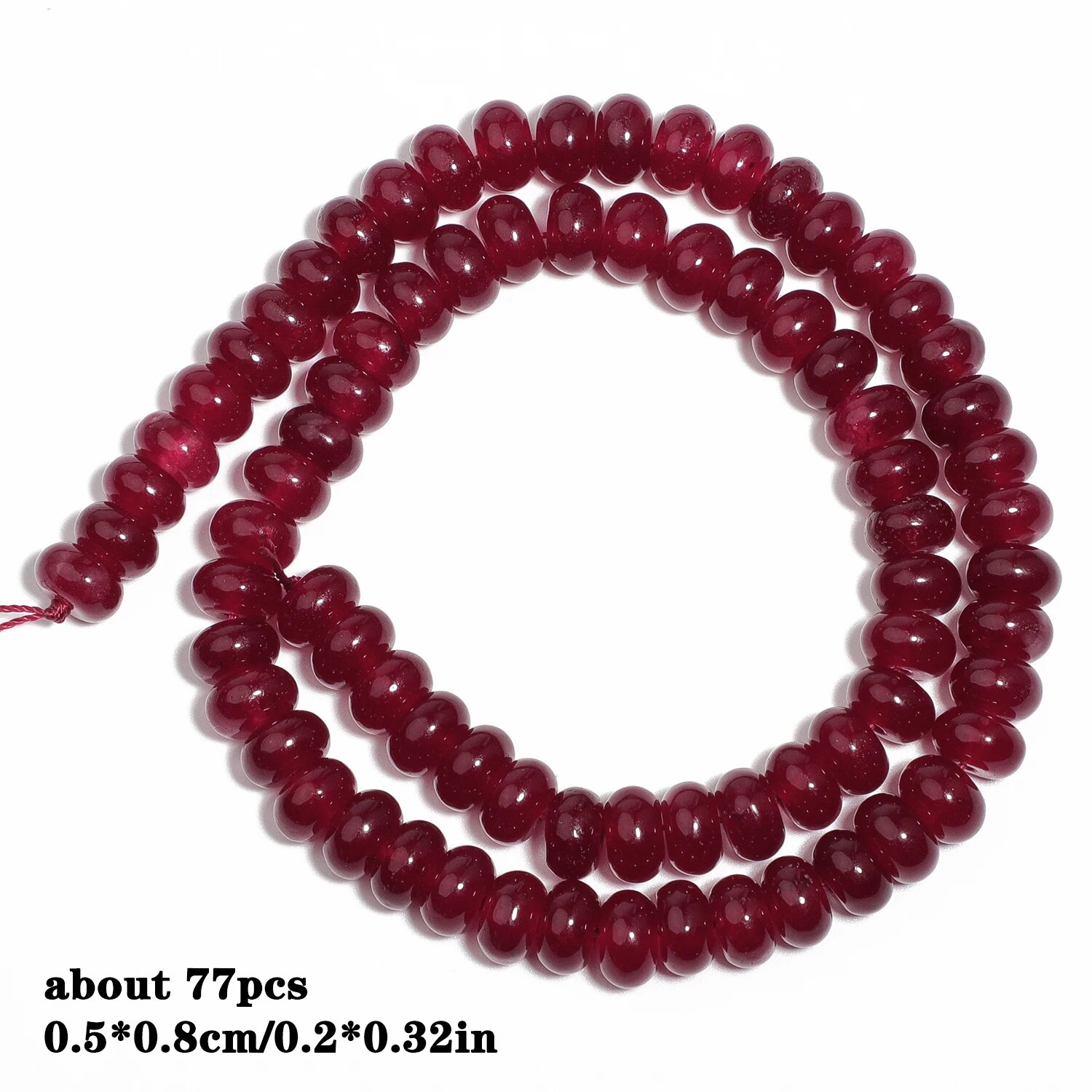 Бусины из красного халцедона Xilitata T 5-abacus 8x5mm