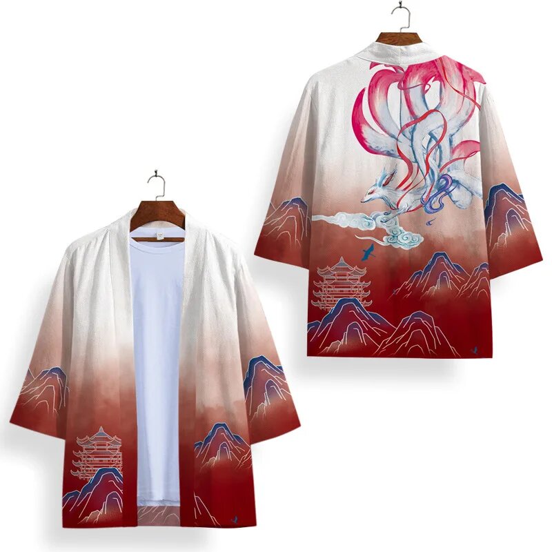 Женский хаори из полиэстера и спандекса XXL, 14