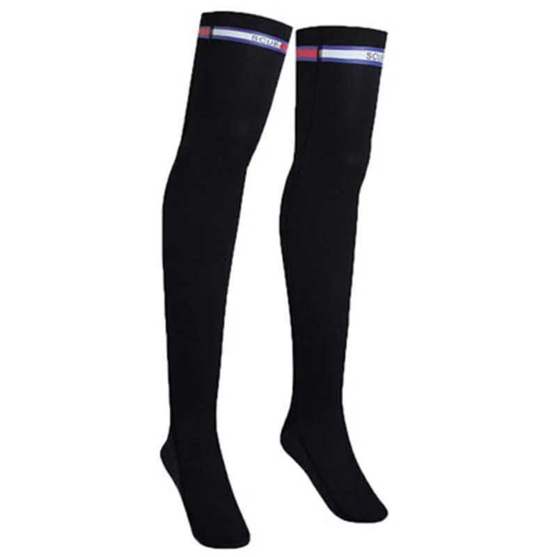 Неопреновые длинные носки для дайвинга 1,5 мм Темно-синий, BK Rd WT gradient, S