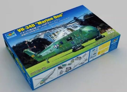 Trumpeter 02885 1:48 масштаб VH-34D Марин один Обновленный комплект моделей
